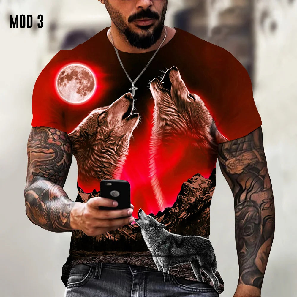 (sólo 50 en Promo!) Camiseta Remera Lobo Casual Street – Te Quiero Fashion
